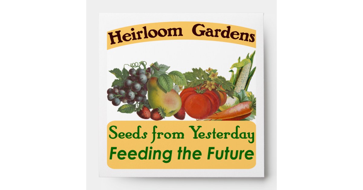 Heirloom Gardens Seed Saver Envelope | Zazzle