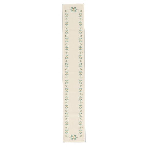 Helen Foster Pine Border Stencil Long Table Runner | Zazzle