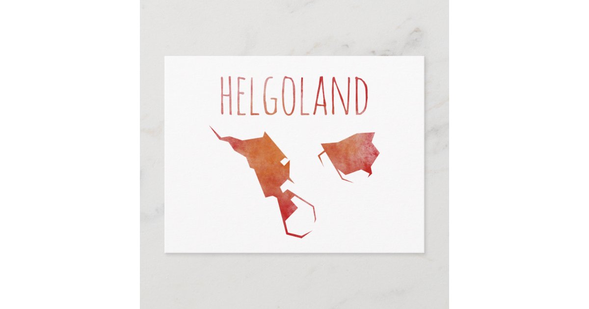Helgoland Map Postcard | Zazzle