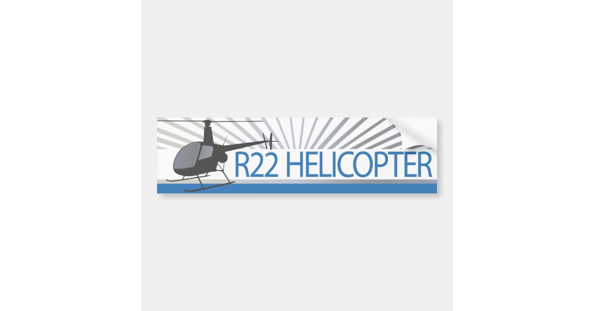 Helicopter Aircraft Bumper Sticker | Zazzle