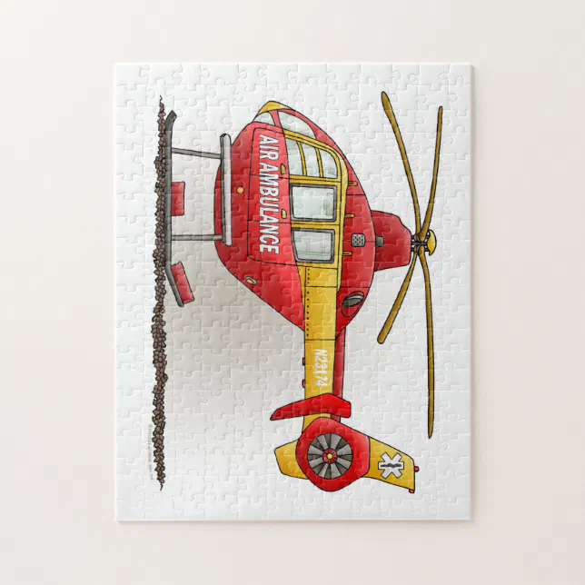 Helicopter Ambulance Jigsaw Puzzle | Zazzle