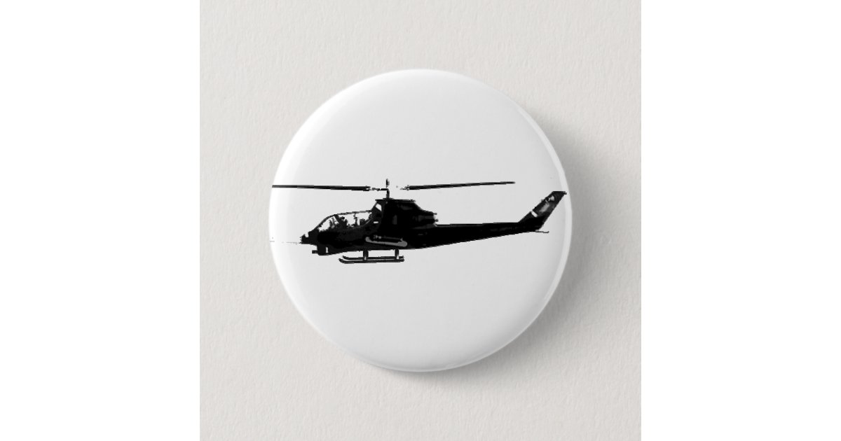HELICOPTER BUTTON | Zazzle