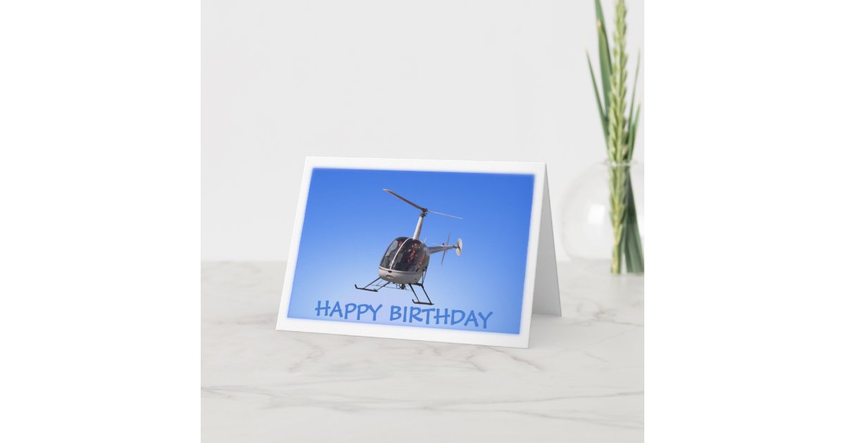 Helicopter Card Flying Chopper Greeting Cards | Zazzle