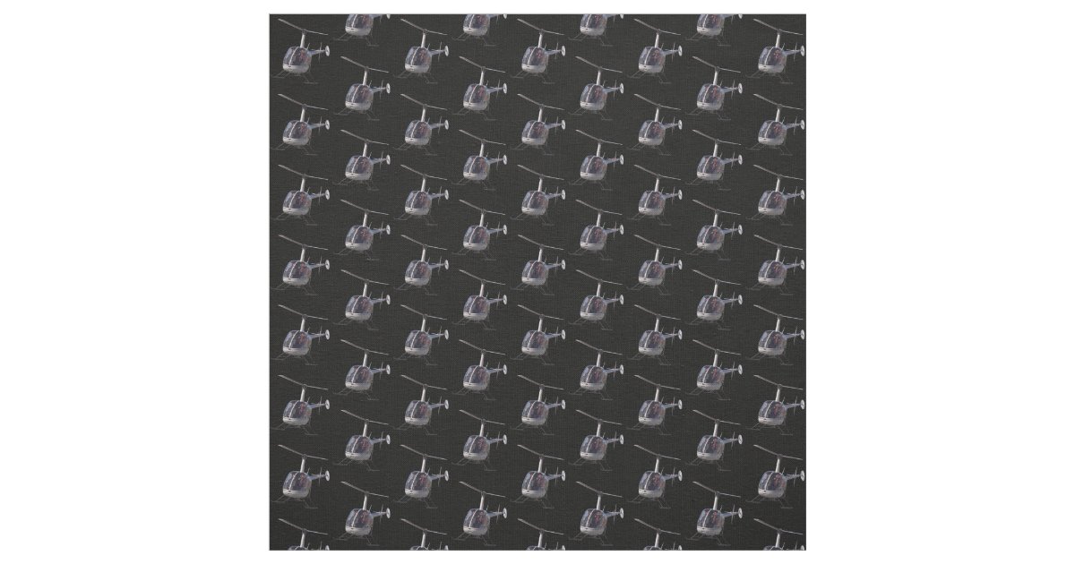 Helicopter Fabric Flying Helicopter Custom Fabric | Zazzle