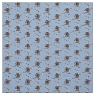 Helicopter Fabric Flying Helicopter Custom Fabric | Zazzle