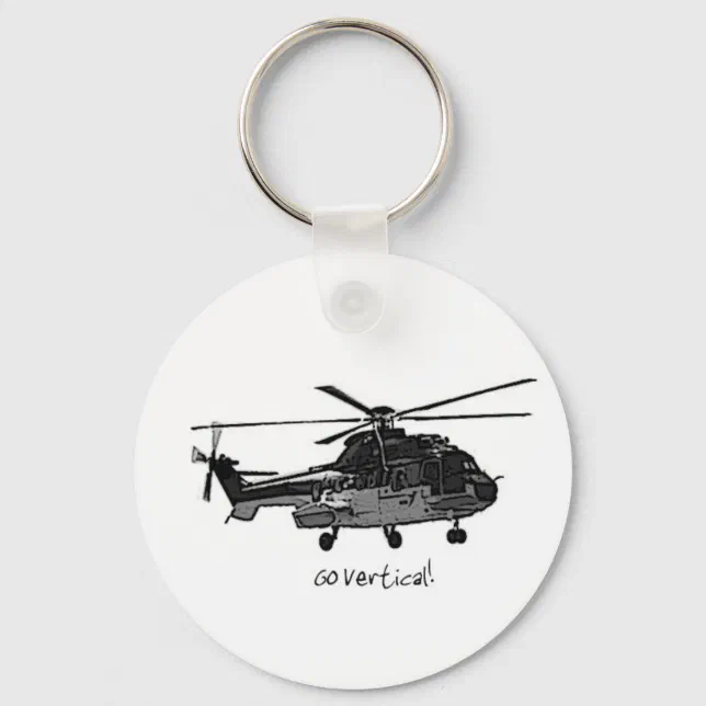 Helicopter Key Chain | Zazzle