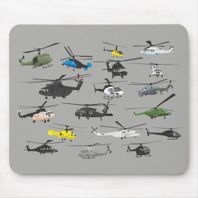 Helicopter Mouse Pad | Zazzle