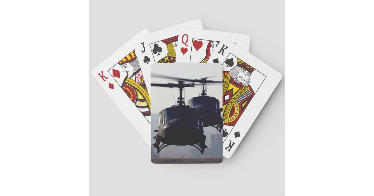 helicopter playing cards | Zazzle