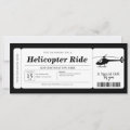 Helicopter Ride Surprise Gift Ticket Voucher Invitation | Zazzle