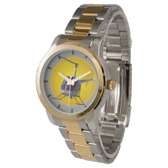 Helicopter Watch Cool Flying Helicopter Wristwatch | Zazzle