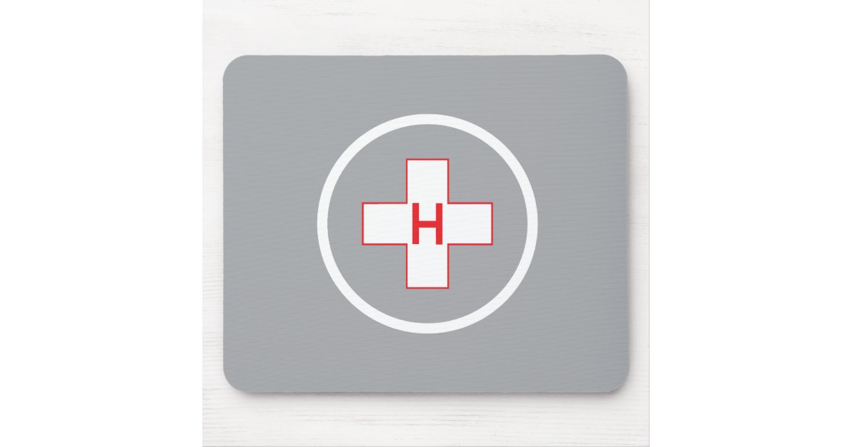 Helipad Mouse Pad Hospital | Zazzle