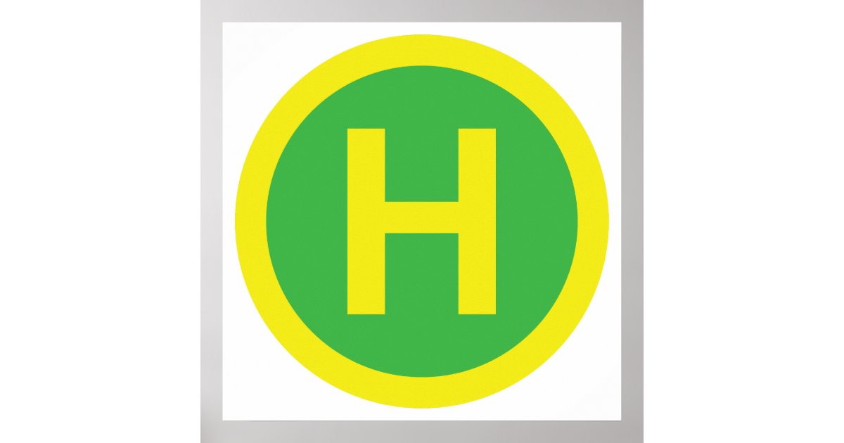 Helipad Sign | Zazzle
