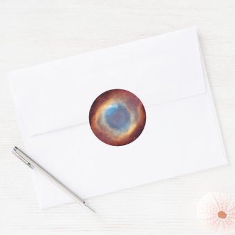 Helix Nebula by Hubble Classic Round Sticker | Zazzle