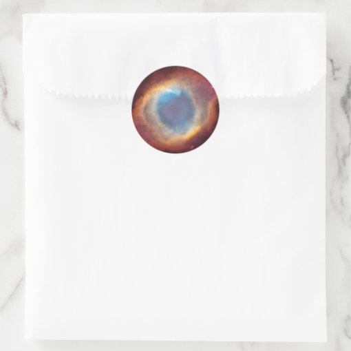Helix Nebula by Hubble Classic Round Sticker | Zazzle