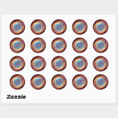 Helix Nebula by Hubble Classic Round Sticker | Zazzle