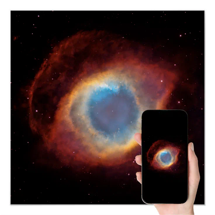 Helix Nebula Celestial Photo Poster | Zazzle