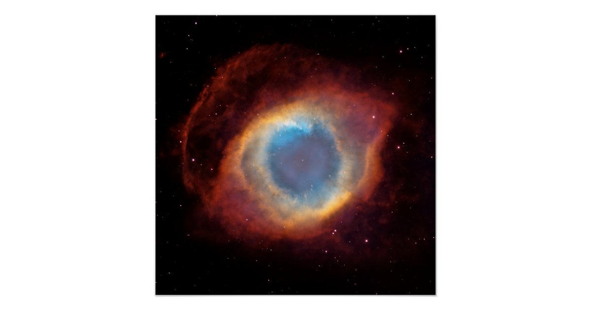 Helix Nebula Celestial Photo Poster | Zazzle