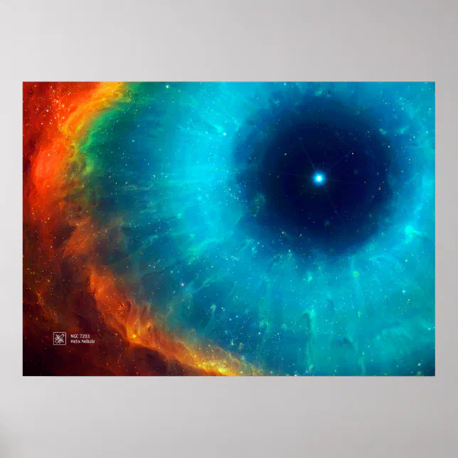 Helix Nebula, NGC 7293 - Poster | Zazzle