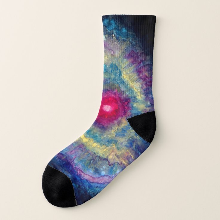 Helix Nebula outer space socks | Zazzle