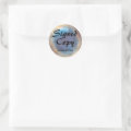 Helix Nebula Photo Sci Fi Signed Copy with URL Classic Round Sticker ...