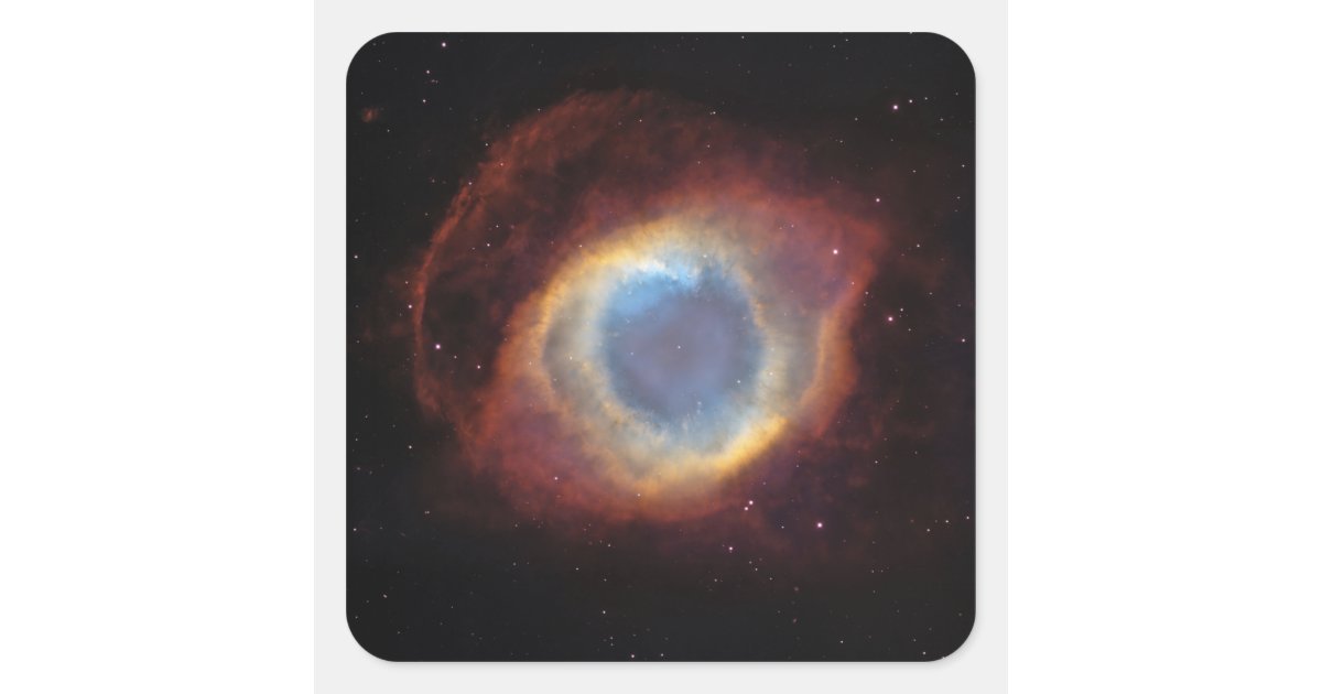 Helix Nebula Square Sticker | Zazzle