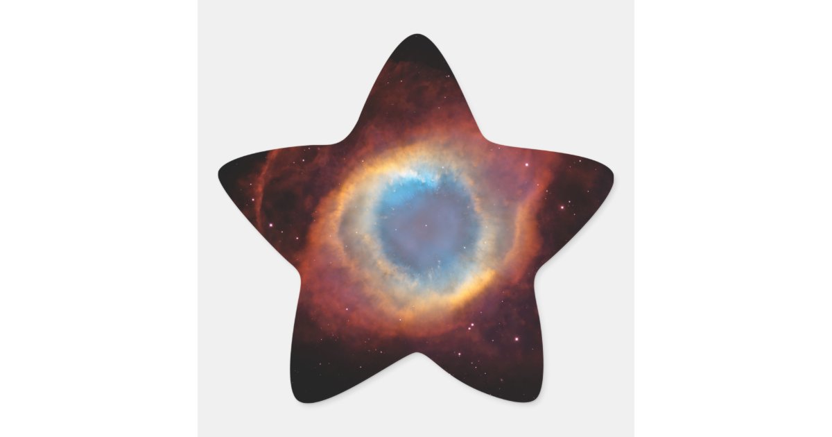 Helix Nebula Star Sticker | Zazzle