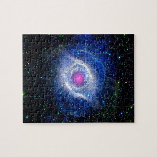 Helix Nebula Ultraviolet Eye of God Space Photo Jigsaw Puzzle | Zazzle