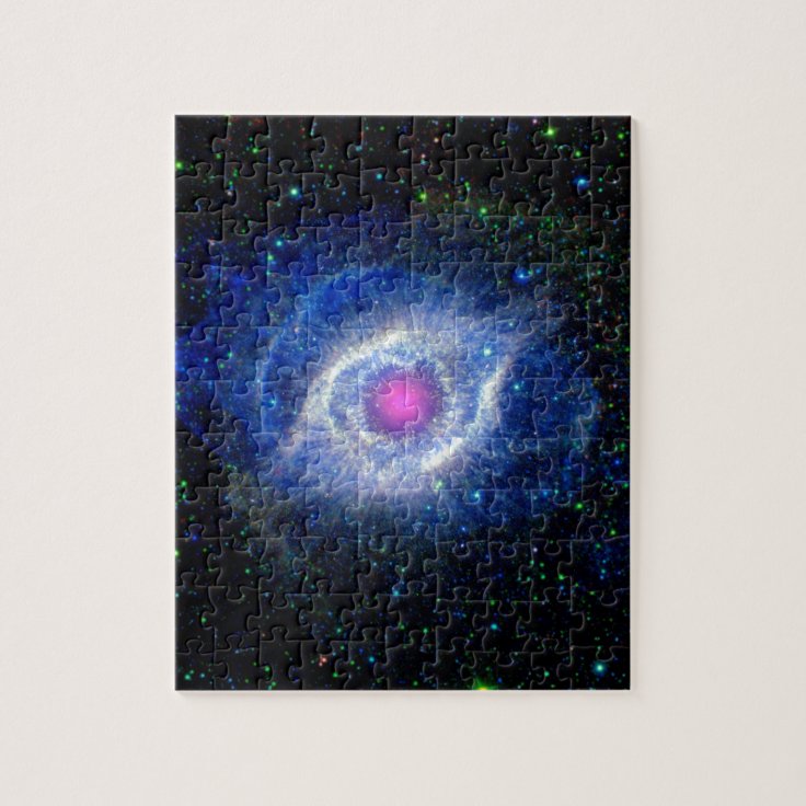 Helix Nebula Ultraviolet Eye of God Space Photo Jigsaw Puzzle | Zazzle