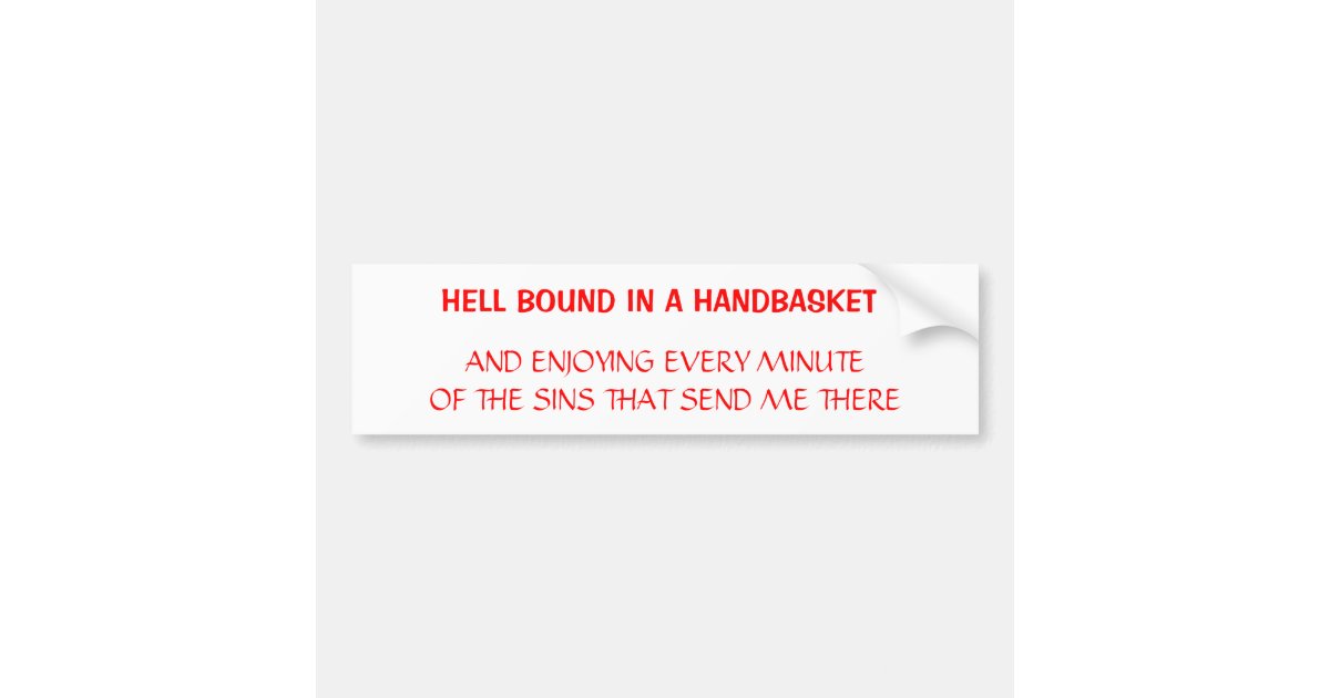 Hell Bumper Sticker | Zazzle