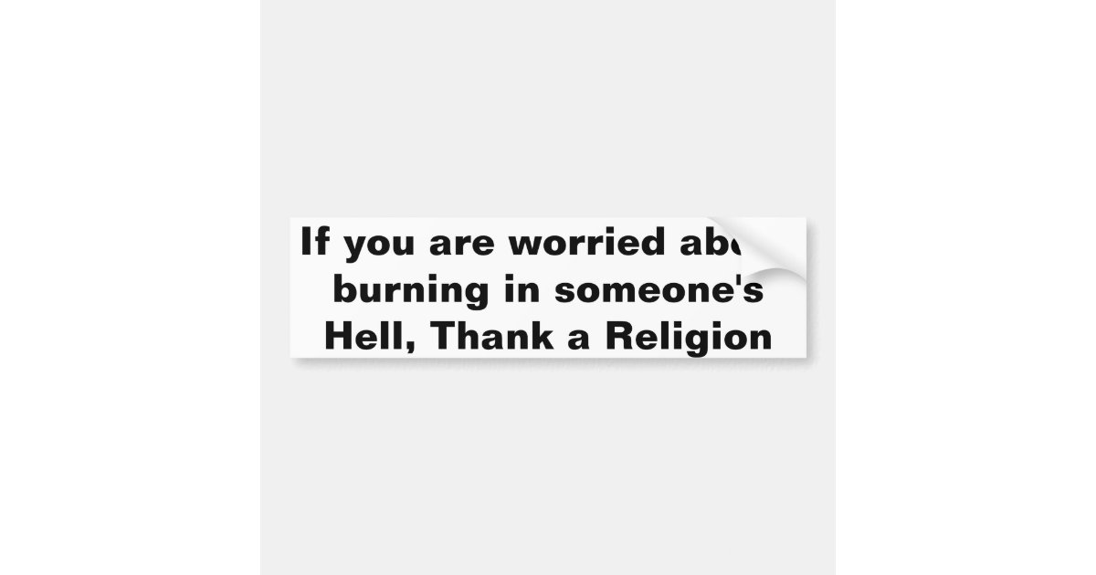Hell bumper sticker | Zazzle