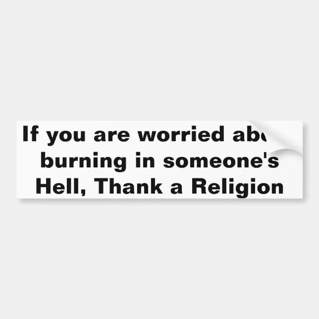 Hell bumper sticker | Zazzle
