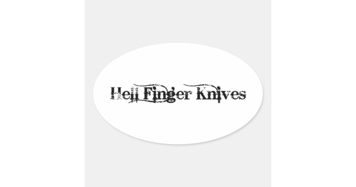 Hell Finger Knives Stickers | Zazzle