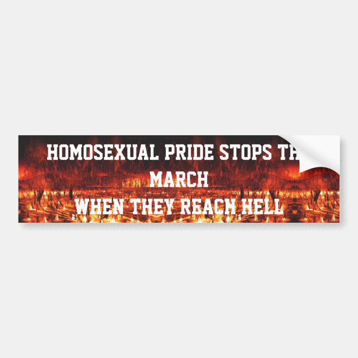 HELL PRIDE BUMPER STICKER | Zazzle