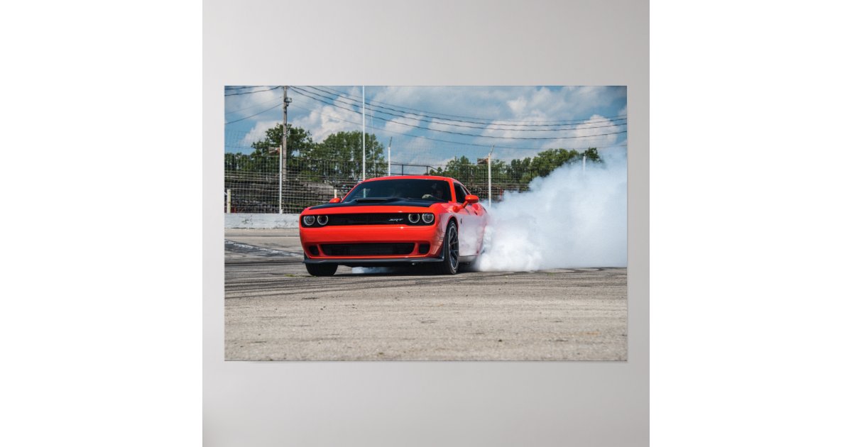 Hellcat Burnout Poster | Zazzle