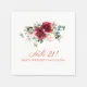 Hello 21 Birthday Party Red Pink Floral Napkins | Zazzle