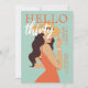 Hello 30 Retro Poster Vintage Pink 30th Birthday Invitation | Zazzle