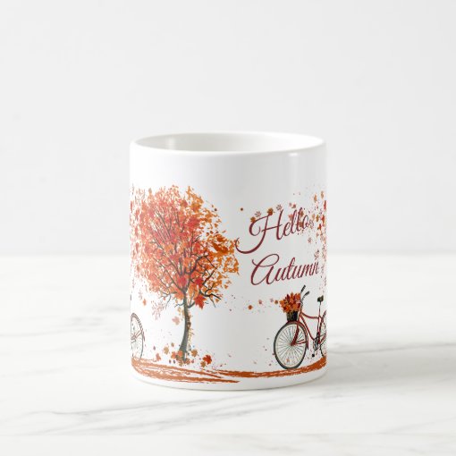 "Hello Autumn" coffee mug | Zazzle