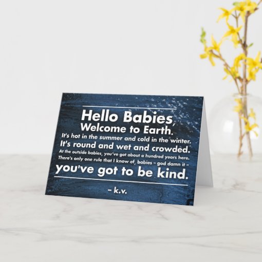 "Hello Babies" greeting card | Zazzle