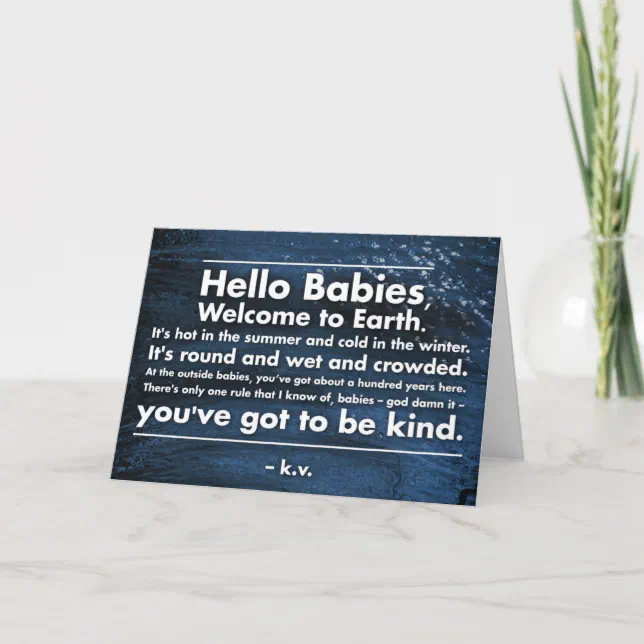 "Hello Babies" greeting card | Zazzle
