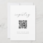 Hello Baby Modern Minimal QR Code Baby Shower Invitation | Zazzle