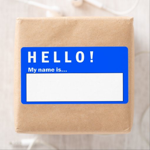 Hello Badge Name Badge Labels | Zazzle