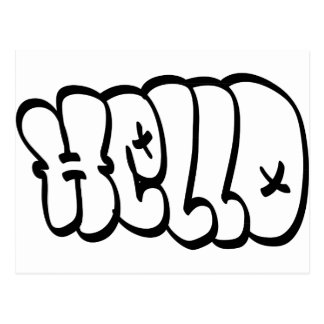 Bubble Letters Postcards | Zazzle