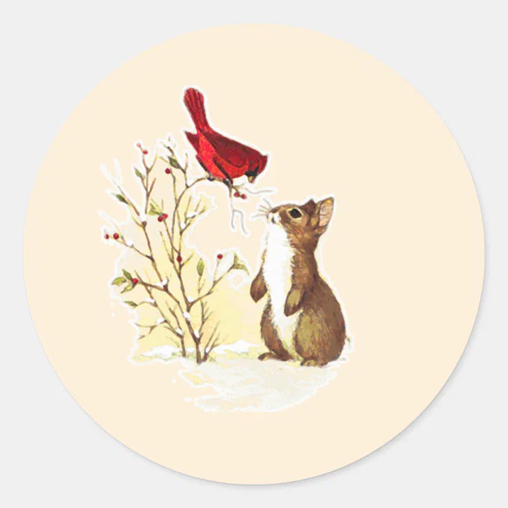 Hello bunny stickers | Zazzle