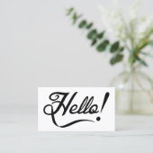 Hello Business Card | Zazzle