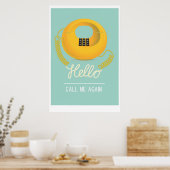 Hello - call me again poster | Zazzle