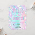 Hello Double Digits Tie Dye Neon 10th Birthday Invitation | Zazzle