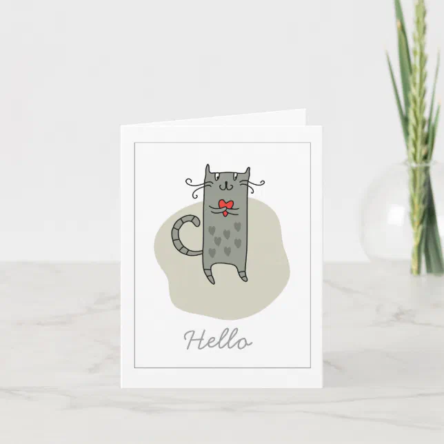 Hello Friendship Note Card | Zazzle
