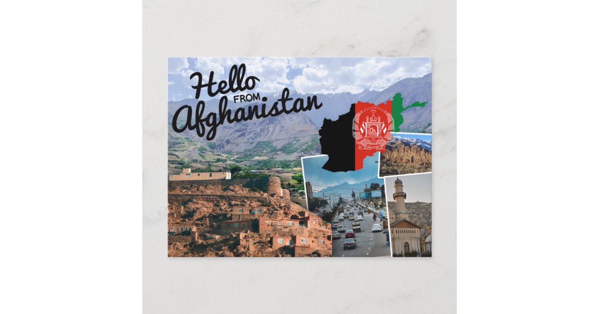 Hello From Afghanistan Holiday Postcard | Zazzle