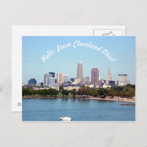 Hello from Cleveland OH Postcard | Zazzle