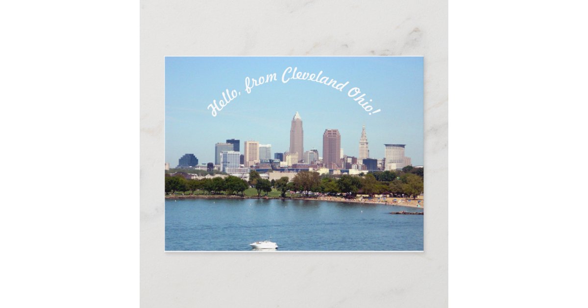 Hello from Cleveland OH Postcard | Zazzle